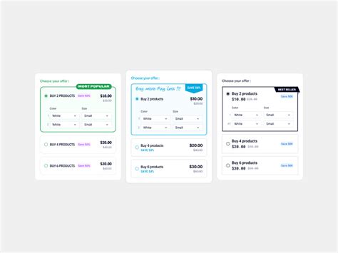 Quantity Breaks Ui Design By Bac Nguyen On Dribbble