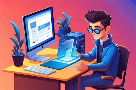 3d Programmer Book And Coffee Vector Illustration Developer Hacker