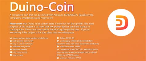 El Blog De Asturel Duino Coin La Crypto Que Puedes Minar Con Una Placa De Arduino Y Casi Con