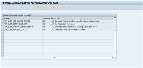 FILACUS SAP Tcode List Available Help Programs