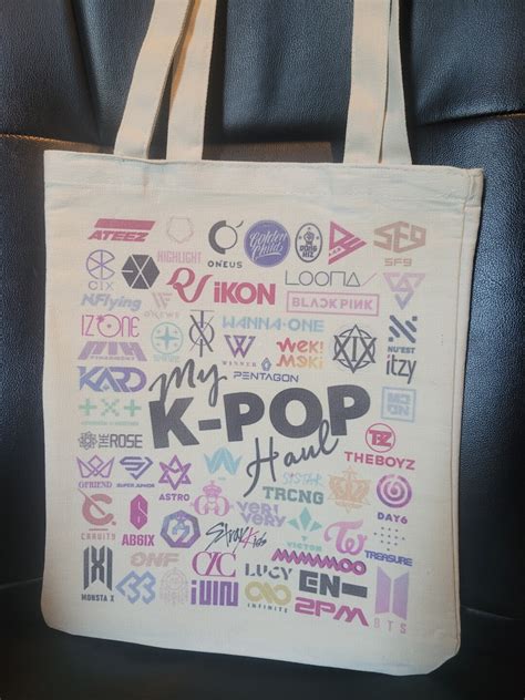 K Pop Haul Tote Bag Etsy