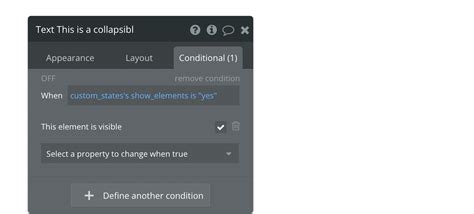 How To Show And Hide Elements In Bubble Io