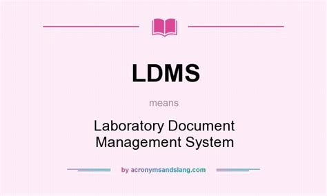 Ldms Laboratory Document Management System In Undefined By