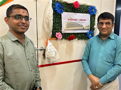 kaushik darji on linkedin inauguration parekhs library at kandivali