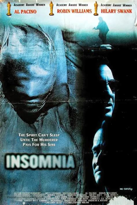Insomnia Movie Poster Insomnia Original Us One Sheet Movie Poster