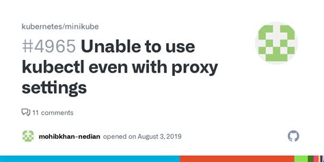 unable to use kubectl even with proxy settings · issue 4965