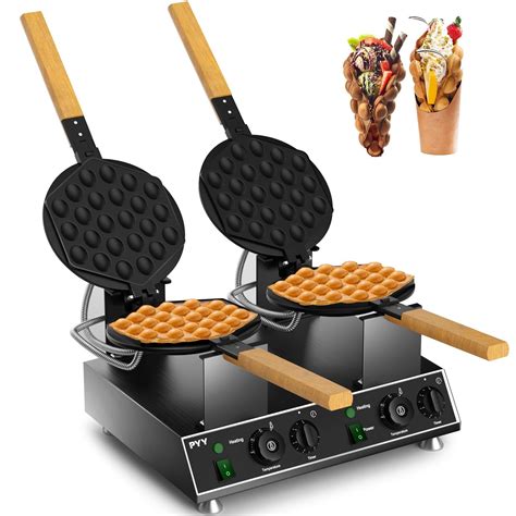 Pyy Double Bubble Waffle Maker Commercial Waffle Maker Non Stick Hong
