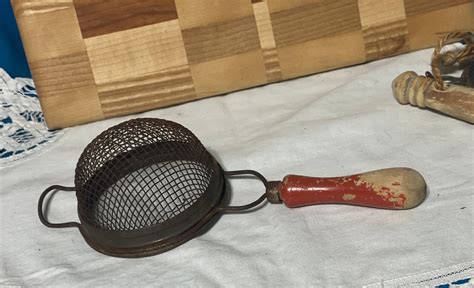 Vintage Small Sifters With Wooden Handles Selections Are Etsy