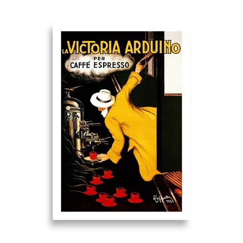 La Victoria Arduino Coffee Maker Poster Caffé Espresso Art Vintage La Victoria Arduino Coffee Maker Poster Caffé Espresso Art Vintage