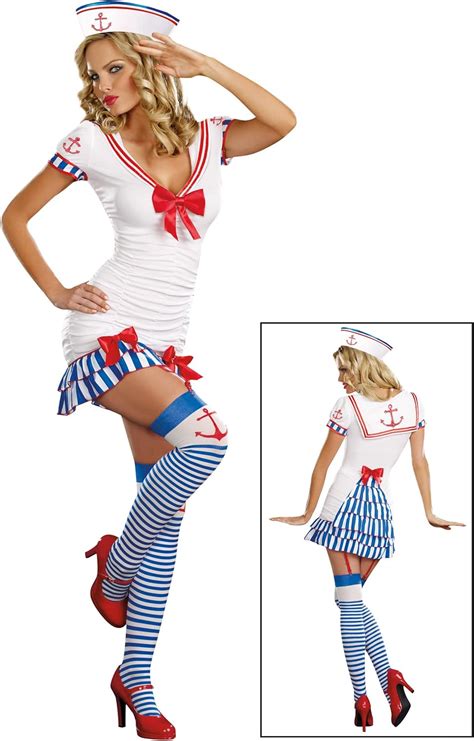 Amazon Sailor Pin Up Costume セーラーピンナップ大人用コスチューム♪ハロウィン♪サイズ：large