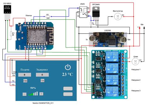 Цикличный таймер регулятор мощности на nextion для esp8266