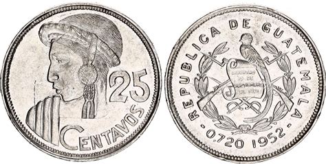 25 Centavos Guatemala Numista