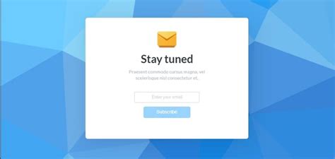 Css Newsletter Form Top 10 Css Subscribe Form Examples
