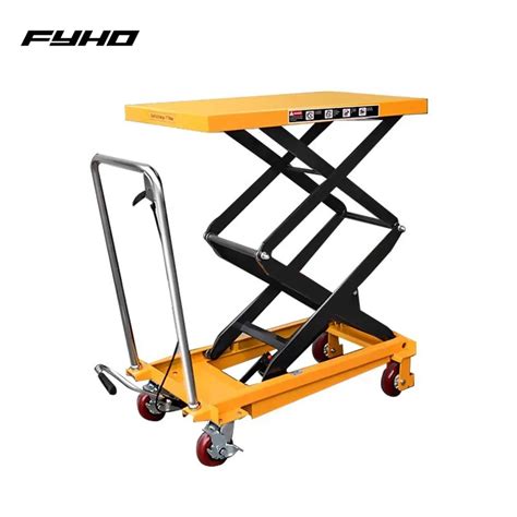 China Hydraulic Hand Cart Hydraulic Lift Table Cart Hydraulic Dolly