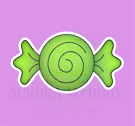 Candy Wrapper Cookie Cutter Etsy