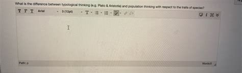 Solved What Is The Difference Between Typological Thinking