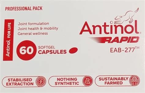Antinol Rapid Supplement 60 Capsulesbox Antinol Rapid Supplement 60 Capsulesbox