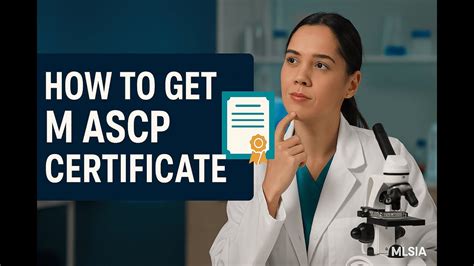 How To Get M Ascp Certificate Your Step By Step Guide Youtube