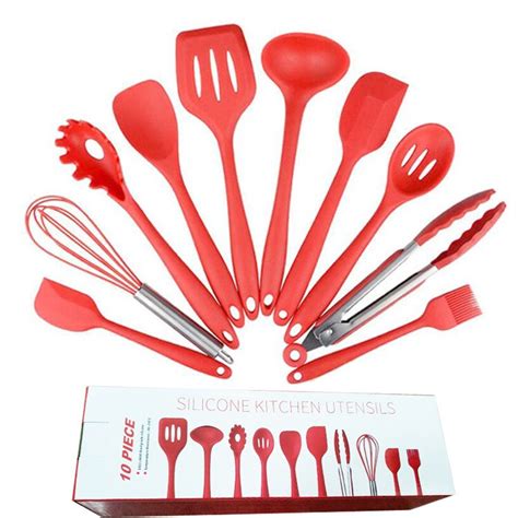 Siliconen Keukengerei 10 Delige Set Non Stick Pot Grandado