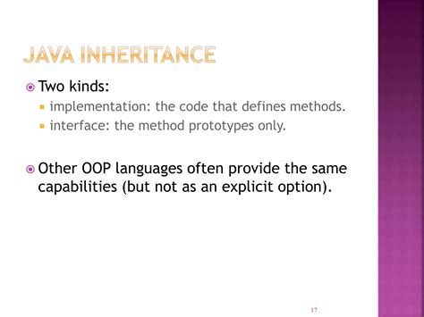 Inheritance In Javappt Programming Languages Computing