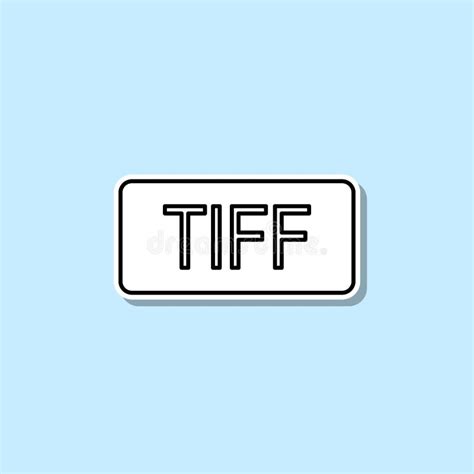 Tiff Format Sticker Icon Simple Thin Line Outline Vector Of Web Icons For Ui And Ux Website
