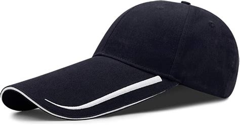 Yekeyi Extra Long Bill 100 Washed Cotton Baseball Cap Lengthened Brim