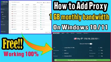 How To Setup Proxy For Free On Windows 1011 Youtube
