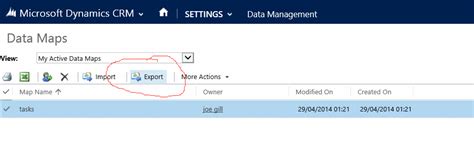 Dynamics CRM How To Edit A Data Map Joe Gill