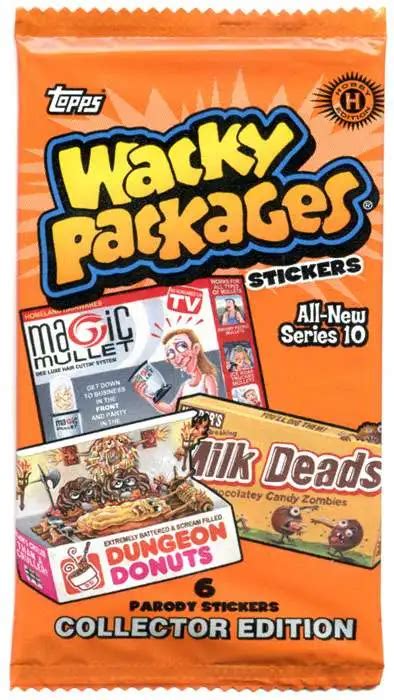 Wacky Packages Topps Series 10 Trading Card Sticker Collector Hobby