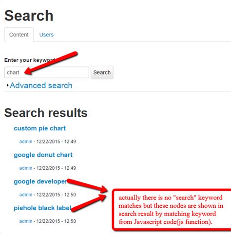 Search Results Also Show Code Drupal Answers