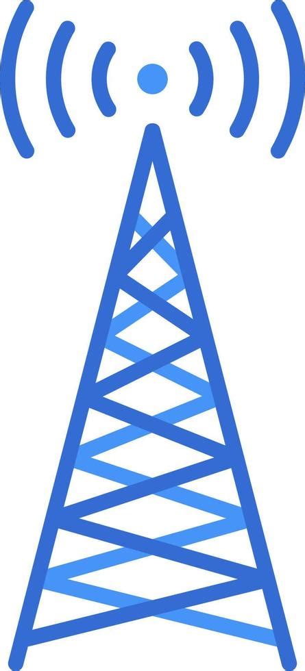 Antenna Technology Icon With Blue Duotone Style Computing Diagram