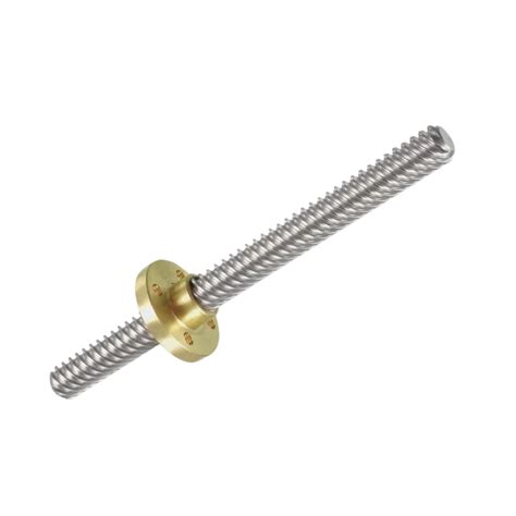 Stainless Steel Lead Screw 100200mm Length 8mm Od 2mm Pitch With