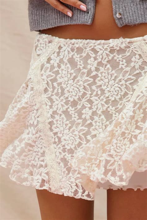 Kimchi Blue Karina Lace Mini Skirt Urban Outfitters
