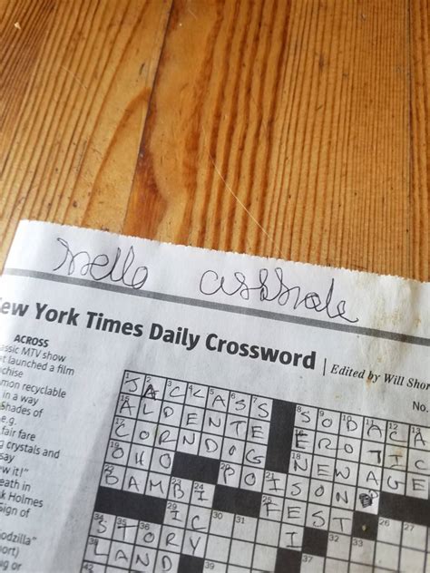 Who Says Cursive Is Dying My Teenage Daughter Practiced It This Morning On My Crossword Scrolller
