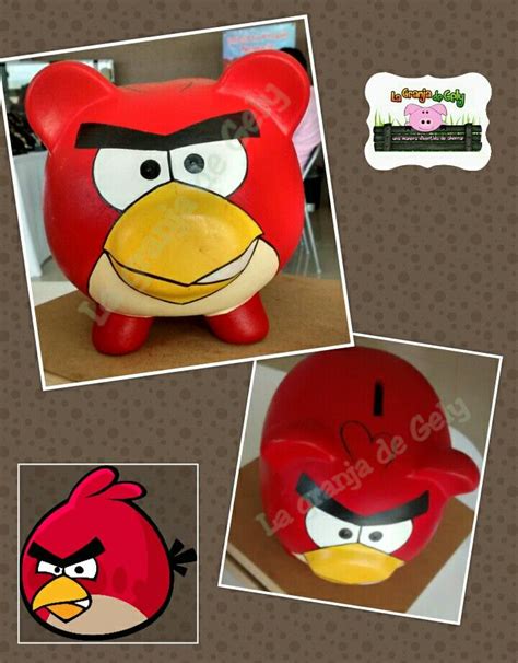 Angry Bird Manualidades Alcancias Marranos Pintados