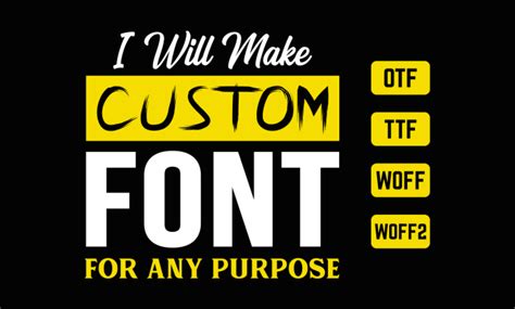 create custom font design for your projects and edit ttf otf by ahmmad310 fiverr