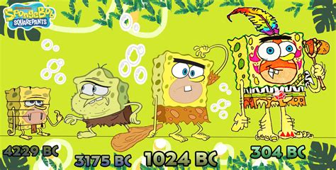 Spongebobs B C Ancestry Evolution By Wilduda On Deviantart
