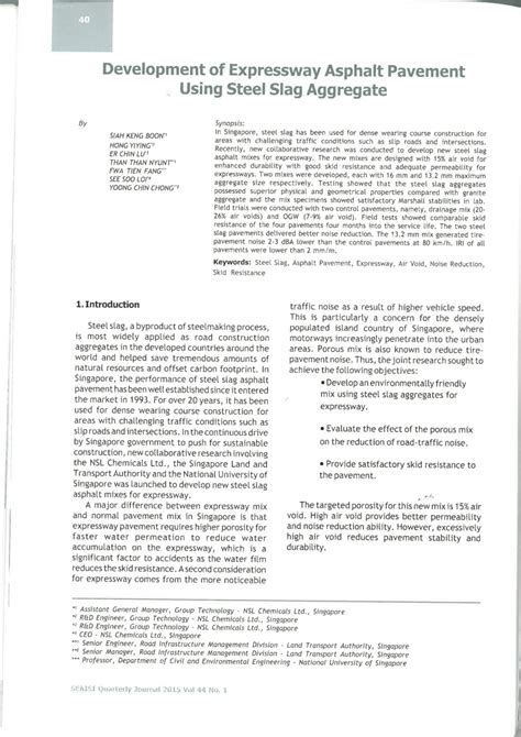Pdf Development Of Expressway Asphalt Pavement Using Steel Slag Aggregate