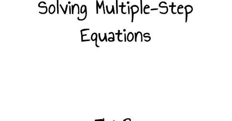 Algebra 101 Pt 7 Solving Multiple Step Equations Album On Imgur
