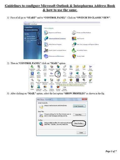 Guidelines To Configure Microsoft Outlook Pdf Cyberspace World Wide Web