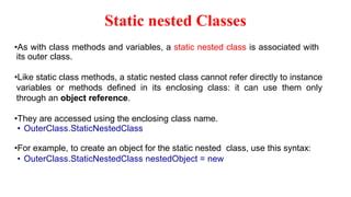 Java Programming Inner And Nested Classes Pptx