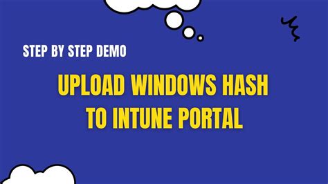 Windows Autopilot Hardware Hash Youtube