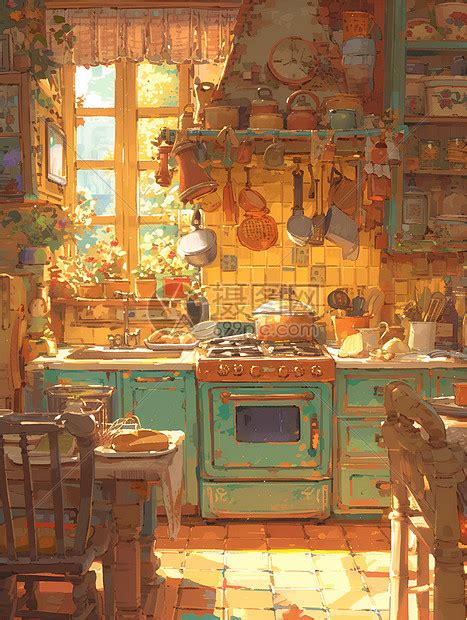 神奇的动画厨房炊具插画图片下载 正版图片601124031 摄图网