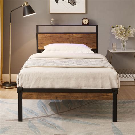 Isabelle And Max™ Full Size Metal Platform Bed Frame With Wooden