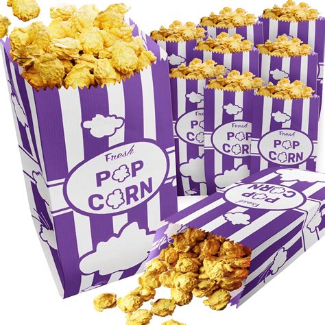 Cusinium 1oz Purple Paper Popcorn Bags 100 Pack