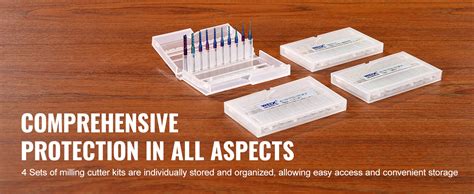 Vevor 40pcs End Mills Cnc Router Bits 1 8 Shank Cnc Cutter Milling Carving Bit Set Including