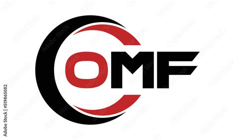 Omf Swoosh Three Letter Logo Design Vector Template Monogram Logo Abstract Logo Wordmark