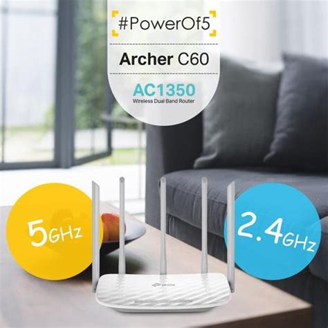 Tp Link Archer C60 Routeur Gigabit Tri Bande Wi Fi Wi Fi Ac1350 Yuupee