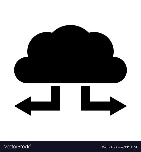 Distribution Glyph Icon For Personal Royalty Free Vector