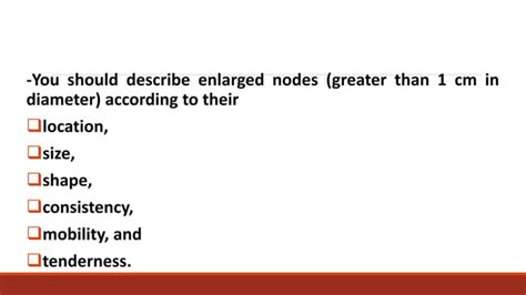 Health Assessment On Examination Of The Cervical Lymph Nodes Pptx